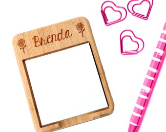 Wood Sticky Note Holder - Etsy