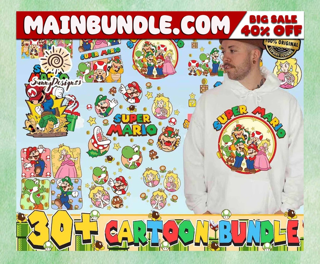 Super Mario PNG Bundle Super Mario Bundle Super Mario - Etsy