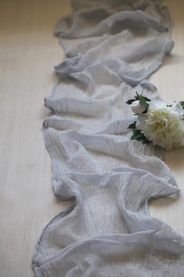 Gauze Wedding Cheesecloth Natural Wedding Table Runner, Wedding Styling ...