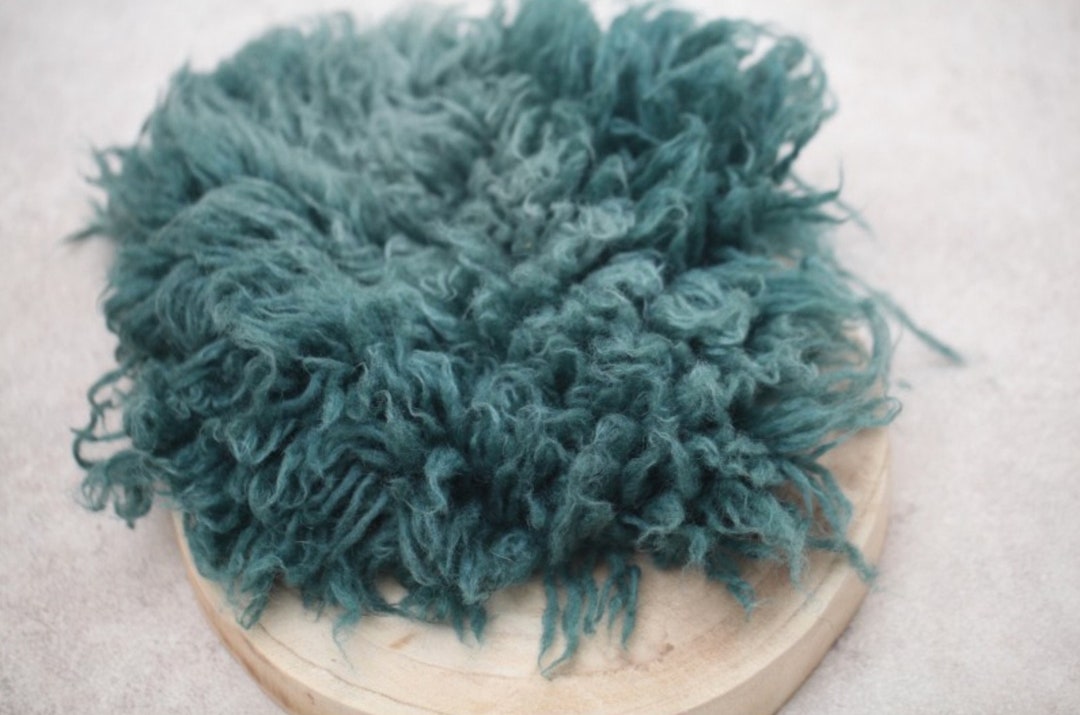 Flokati Rug, Peacock, Newborn Photo Prop, Flokati Stuffer, Newborn ...