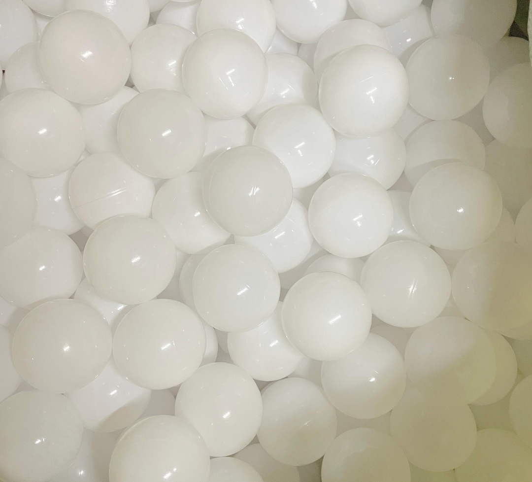 Rts White Colour 500x 8cm PREMIUM Party Pit Balls, 3.14 In, Commercial ...