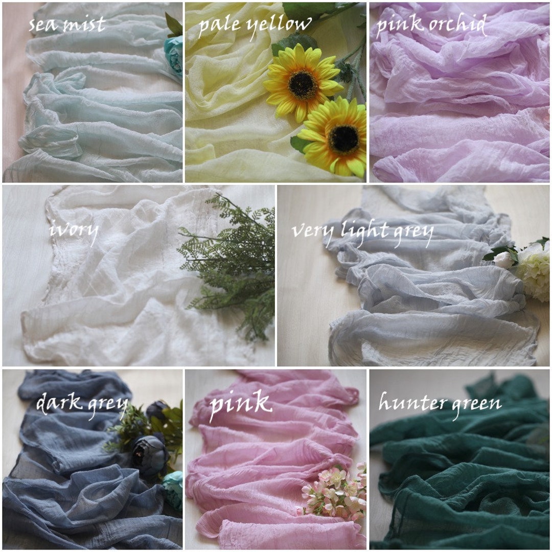 Gauze Wedding Cheesecloth Natural Wedding Table Runner, Wedding Styling ...