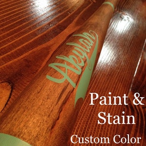 1/2 Baseball Bat, Customized, Wall Decor, Sports, Personalized With ...