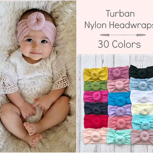 U PICK Cotton Head Wrap Bow Headband. Baby Girl Newborn - Etsy