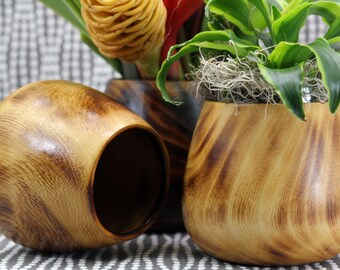 Wood Pot | Etsy