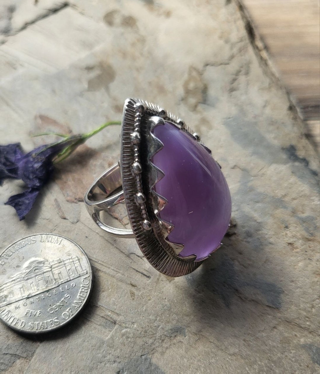 Lilac Victoria Stone Ring Sterling Silver 925 Size 7 Limori ...