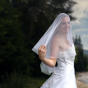 GIA | Crystal Edged Sheer Drop Veil, Soft English Net Veil, Soft Veil ...