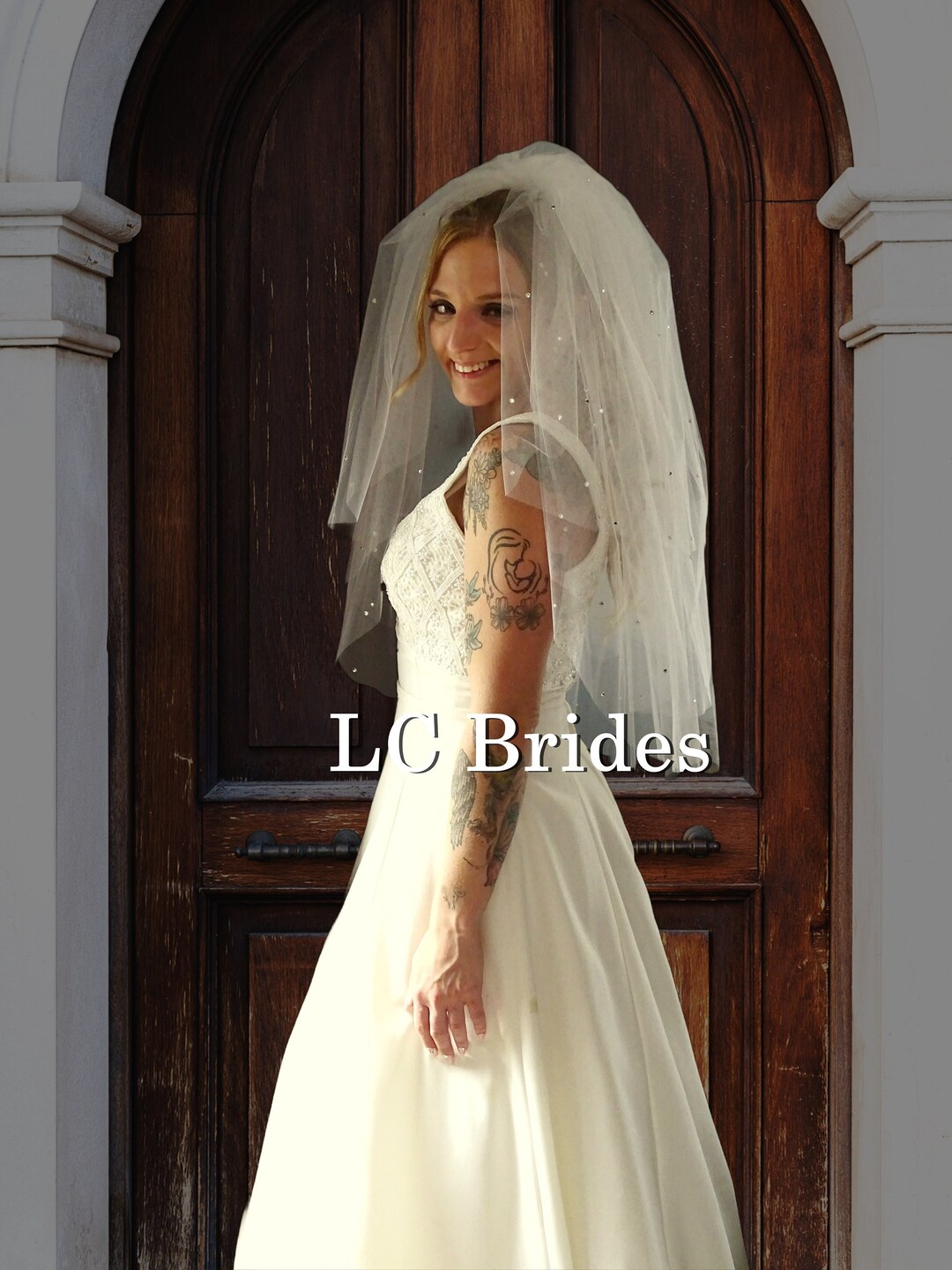 Sparkling Crystal Wedding Veil, Crystal Veil, Wedding Veil With ...