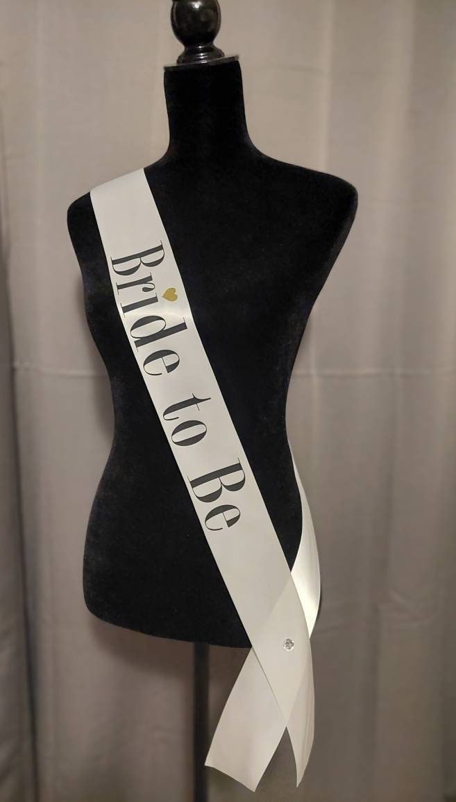 Bride to Be Sash, Bridal Shower Sash, Wedding Sash, Bachelorette Sash ...