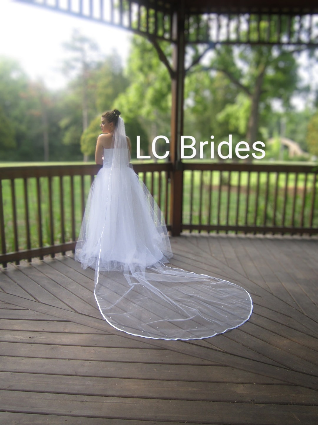 Cathedral Length Wedding Veil, Satin Edge Veil, Simple, Cathedral Veil ...