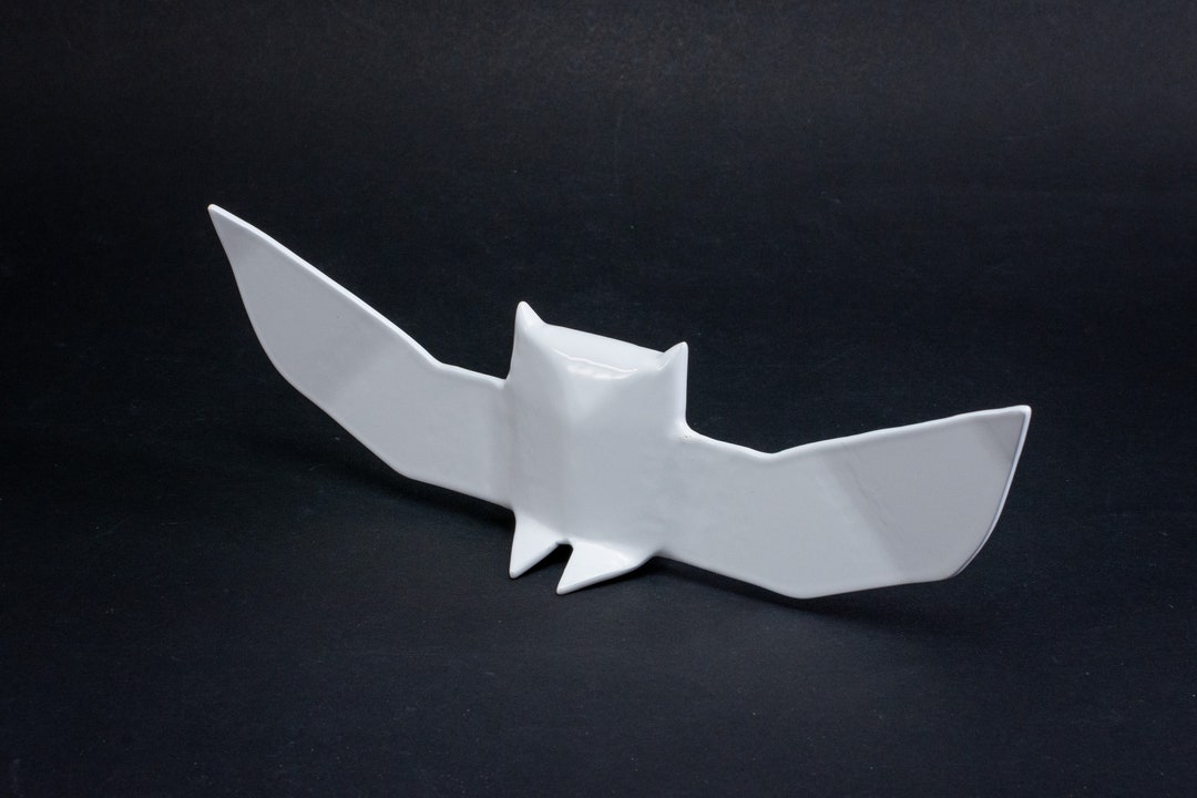 Steel Origami Owl Sculpture | Large | White | Metal - Etsy