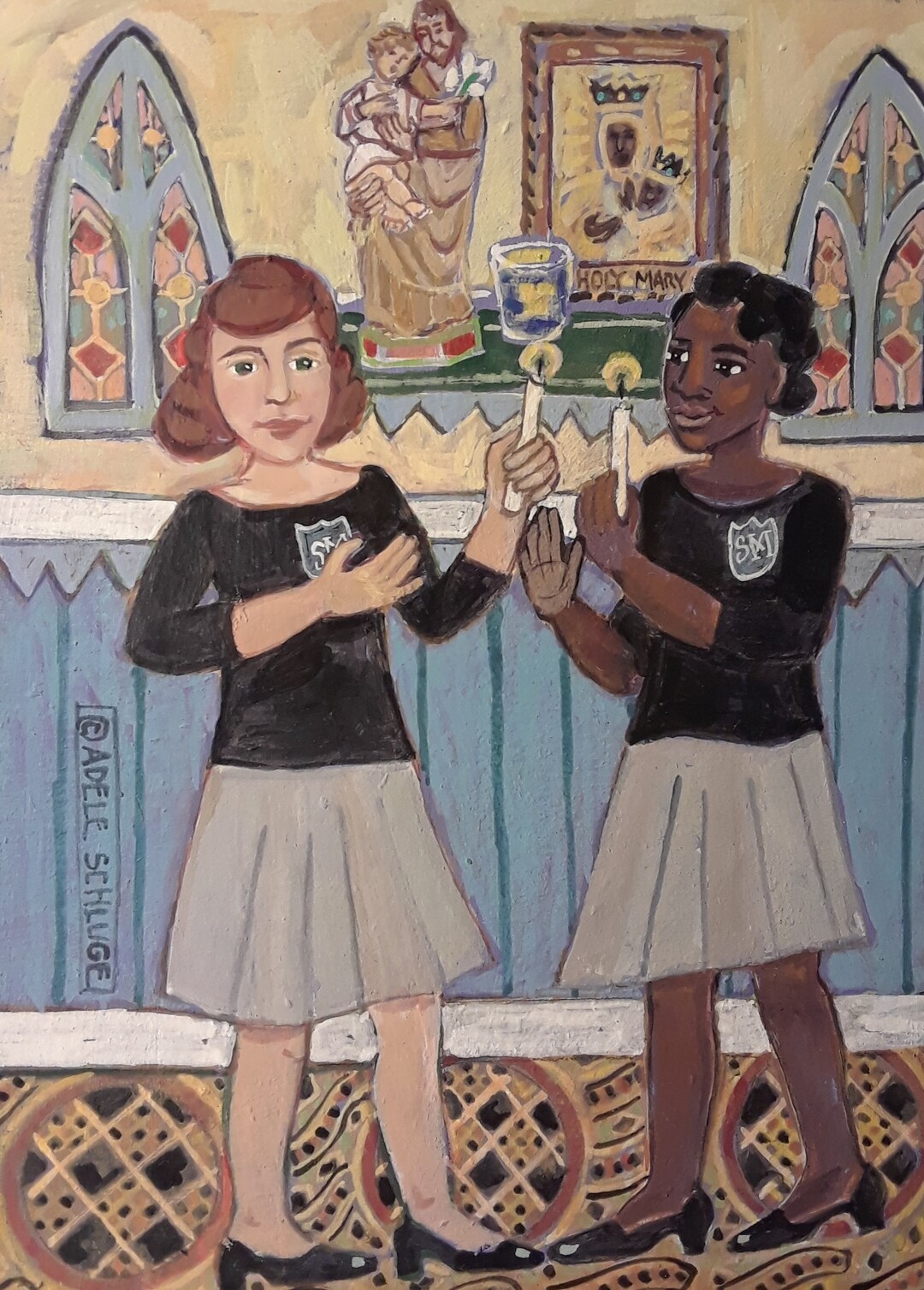 St. Joseph Shrine Holy Mary Catholic School Girls Uniform Chapel Icons ...