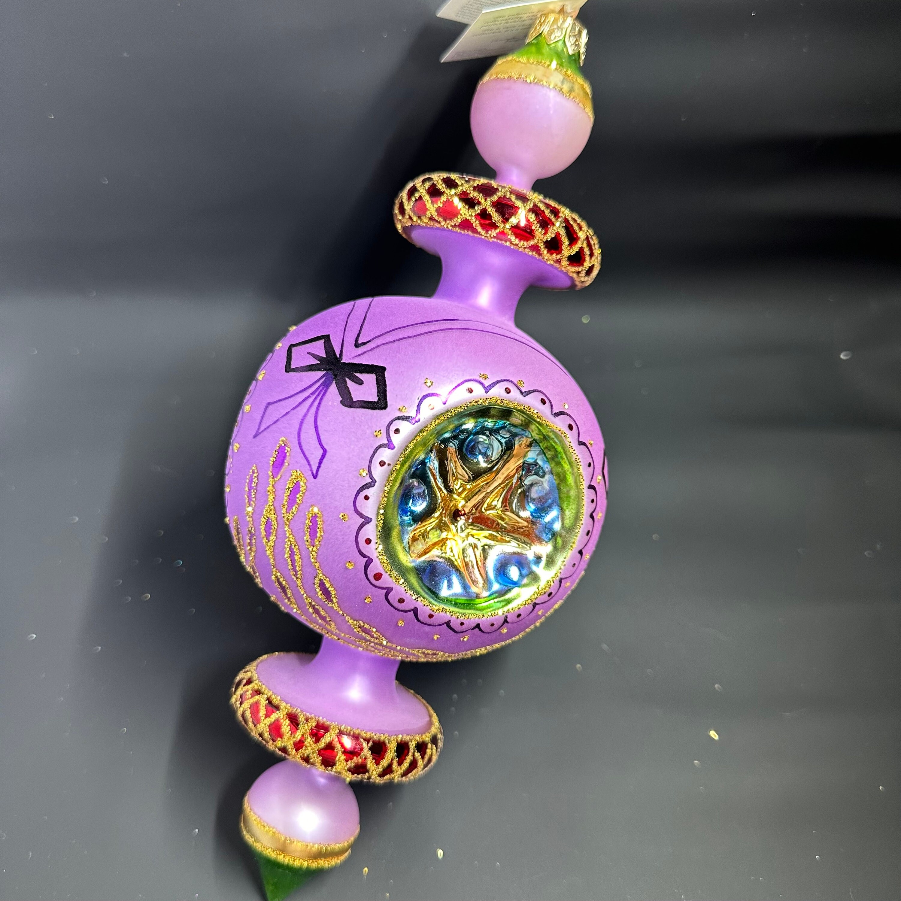 1990s Christopher Radko Razzle Dazzle Triple Indent Reflector 10 ...