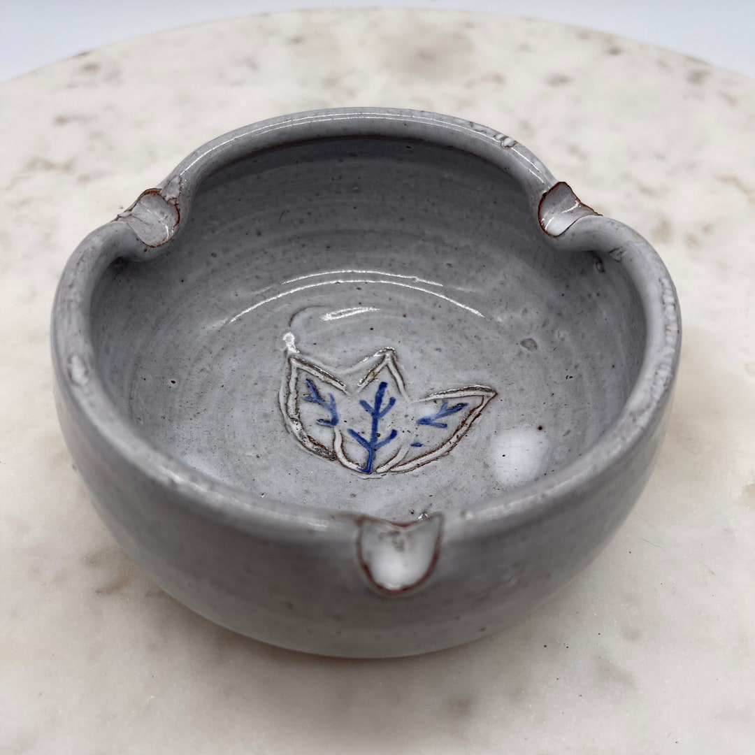 Redware Glazed Ashtray Brush Rest Knick Knack Bowl Stamped - Etsy