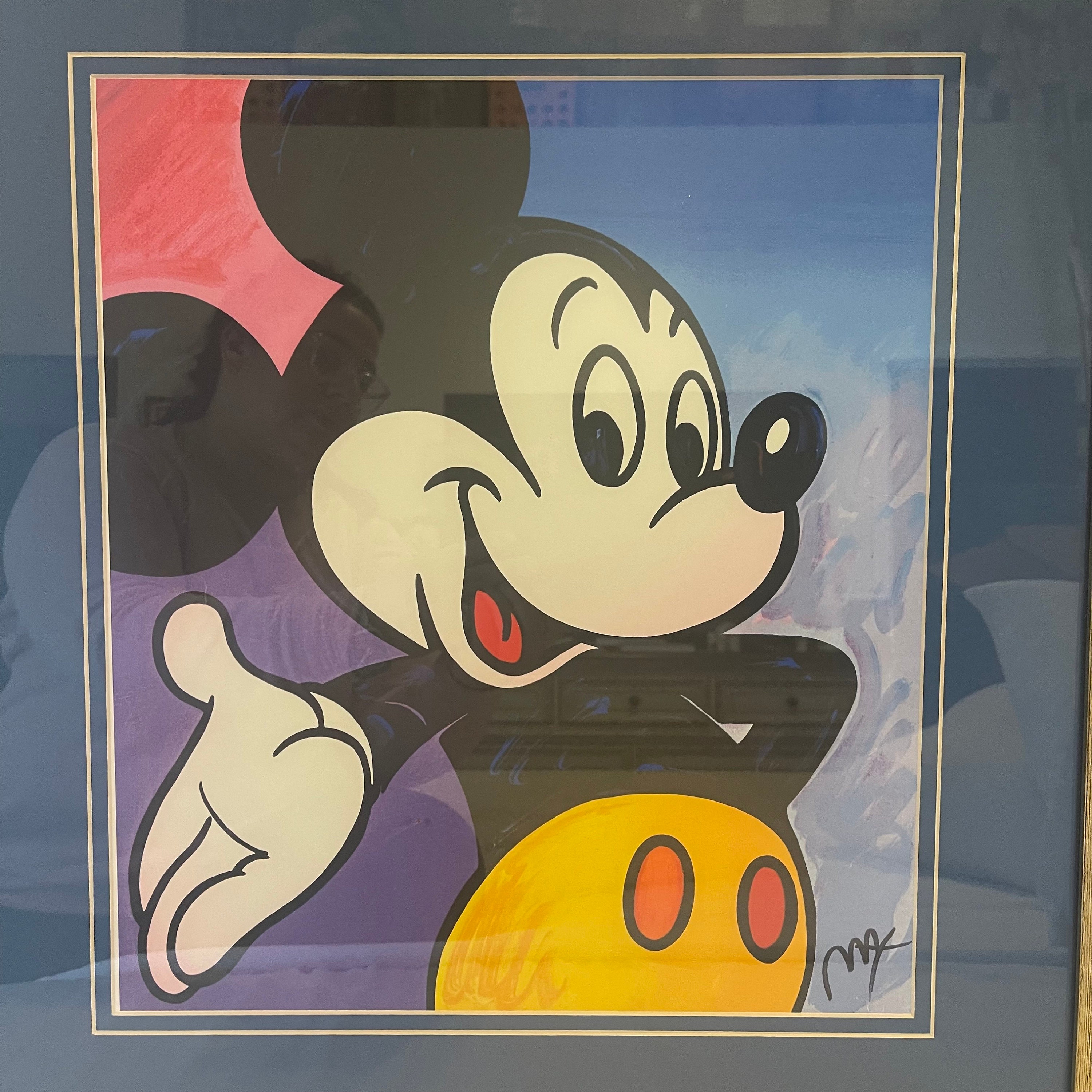 Peter Max Mickey Mouse Pop Art Signed in the Plate 22 X 24 - Etsy