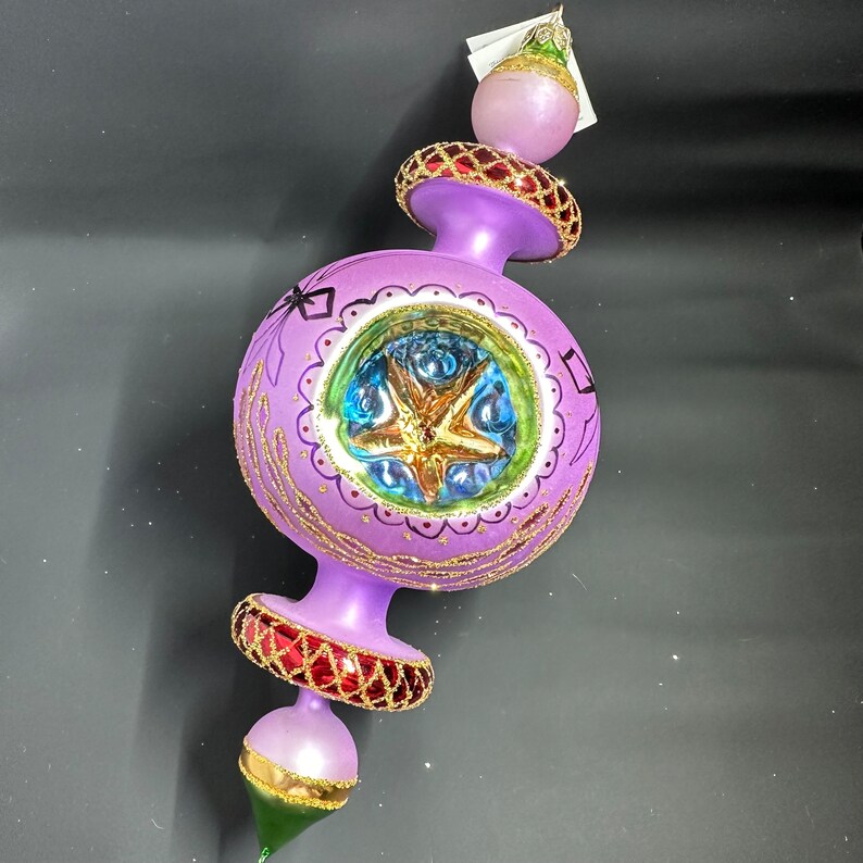 1990s Christopher Radko Razzle Dazzle Triple Indent Reflector 10 ...