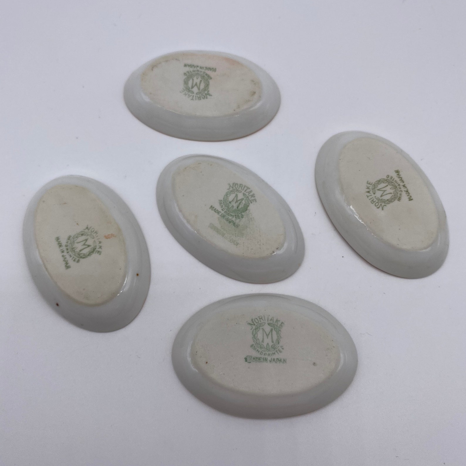 Noritake Lusterware Salt Cellars 5 Piece With Flowers - Etsy Norway