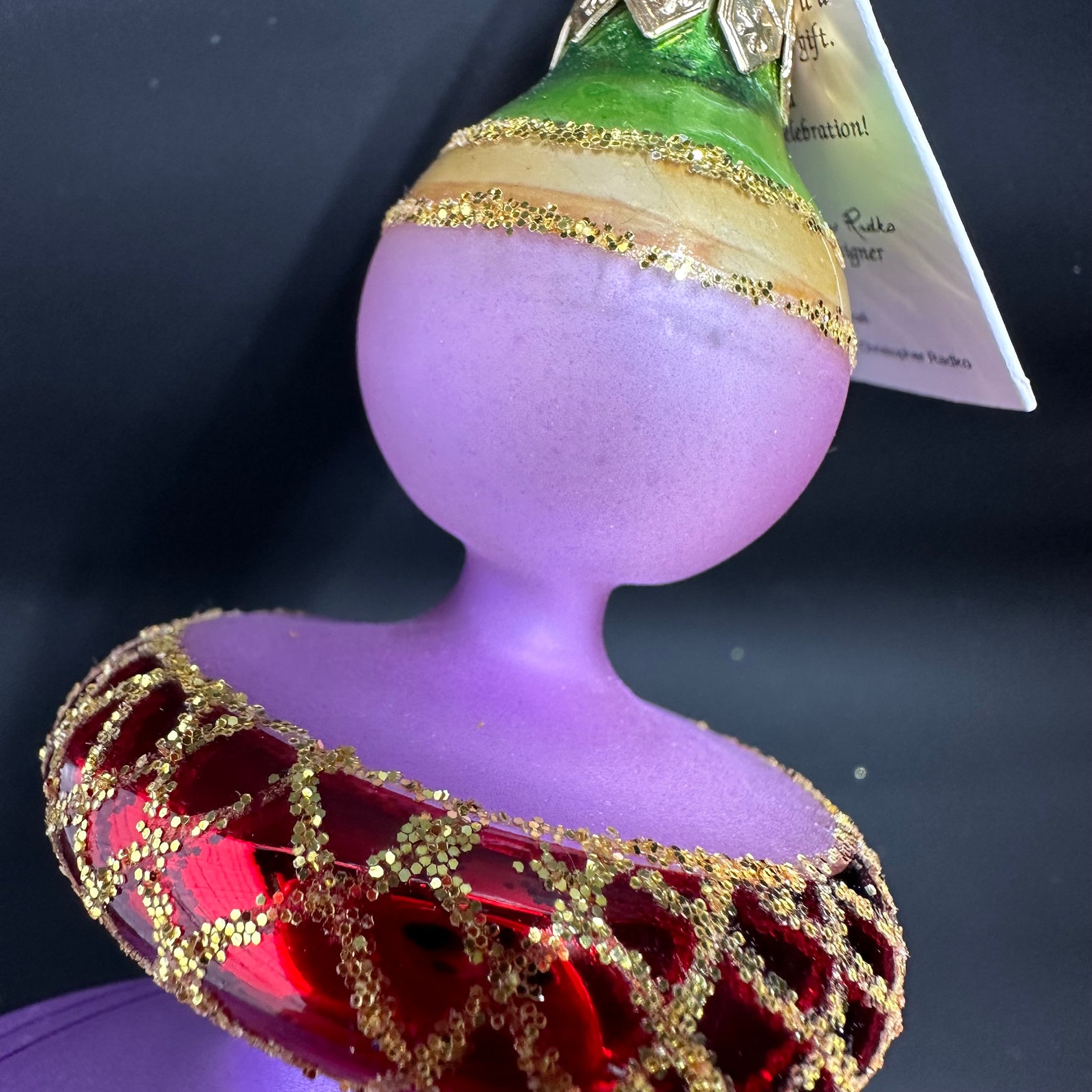 1990s Christopher Radko Razzle Dazzle Triple Indent Reflector 10 ...