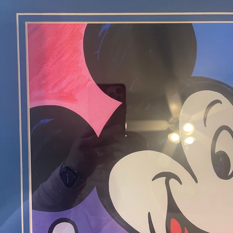 Peter Max Mickey Mouse Pop Art Signed in the Plate 22" X 24" - Etsy