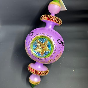 1990s Christopher Radko Razzle Dazzle Triple Indent Reflector 10 ...