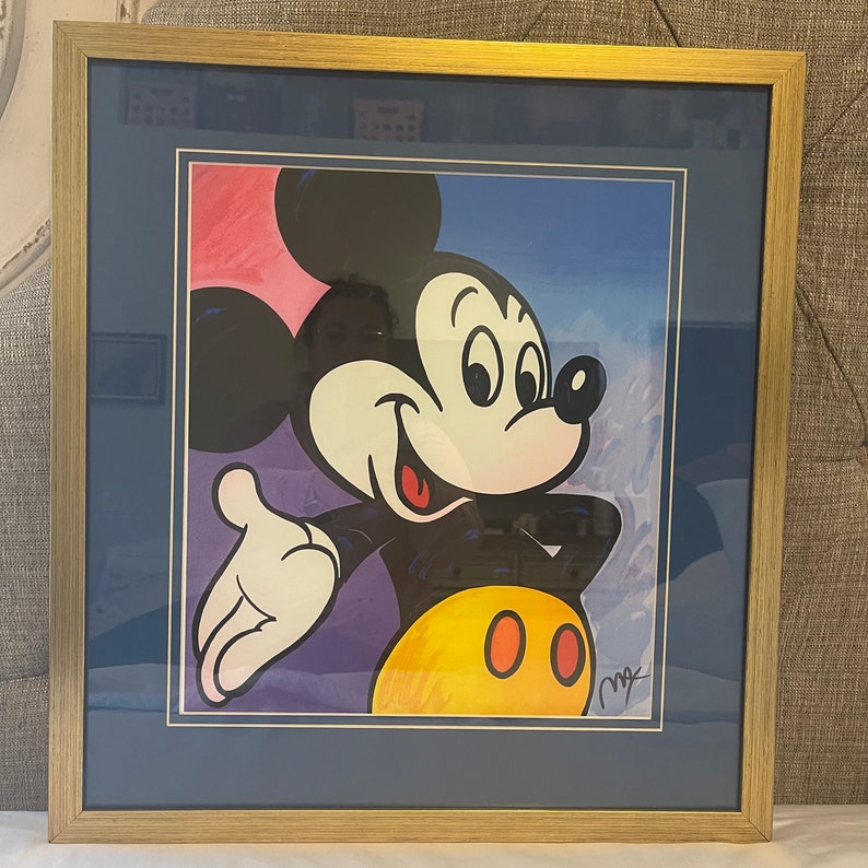 Peter Max Mickey Mouse Pop Art Signed in the Plate 22 X 24 - Etsy