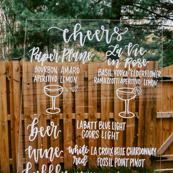 Hand Lettered Menu - Etsy