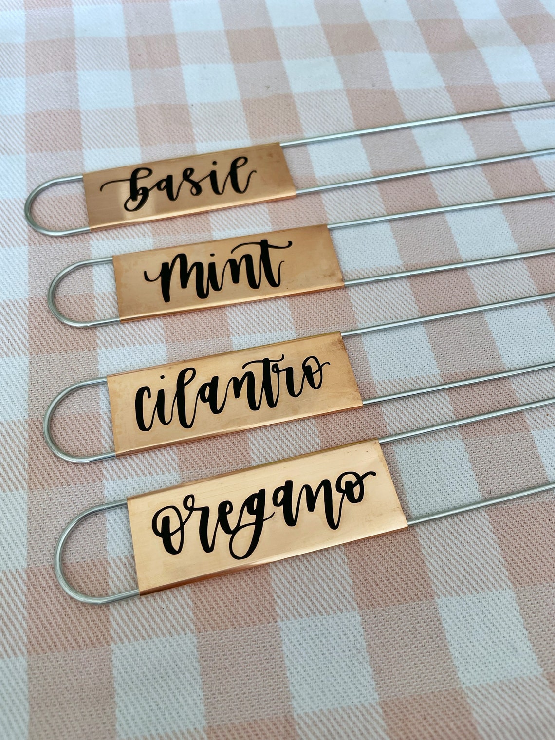 Copper Garden Labels Plant Markers Set Herb Labels - Etsy