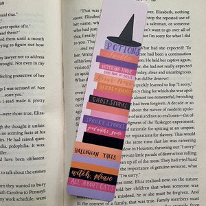 Fall Bookmarks, Halloween Bookmarks, Booktok, Spooky Bookmarks, Witchy ...