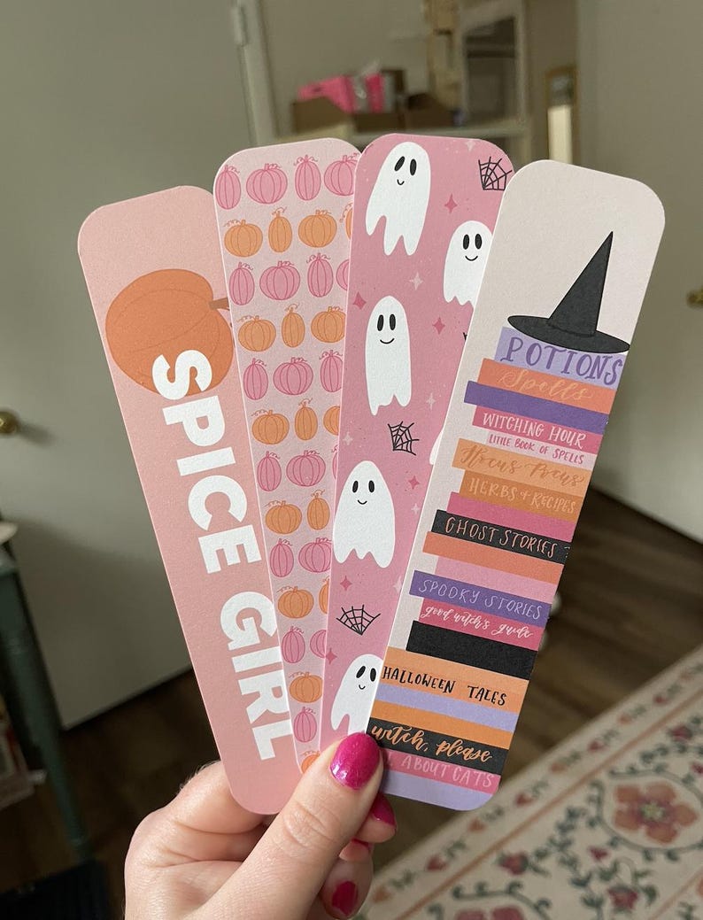 Fall Bookmarks, Halloween Bookmarks, Booktok, Spooky Bookmarks, Witchy ...