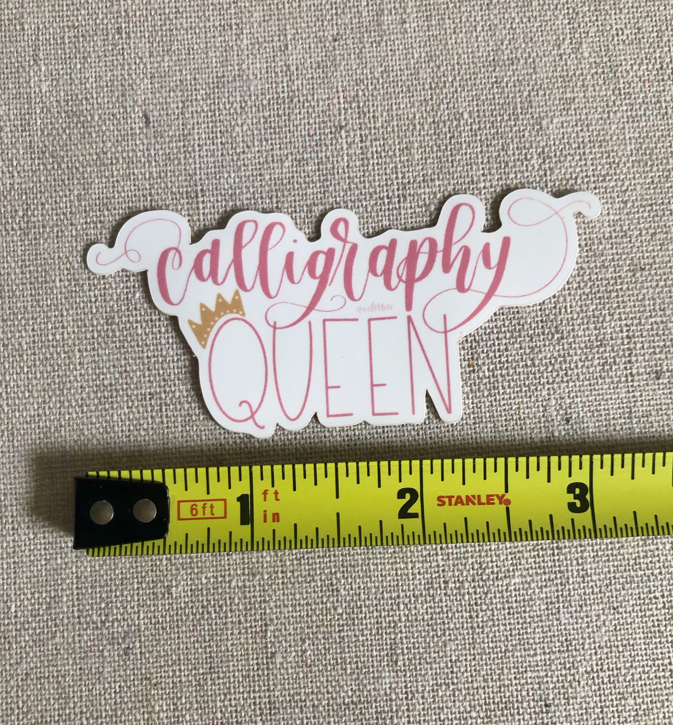 Calligraphy Queen Sticker. Gift for Calligrapher Letterer - Etsy