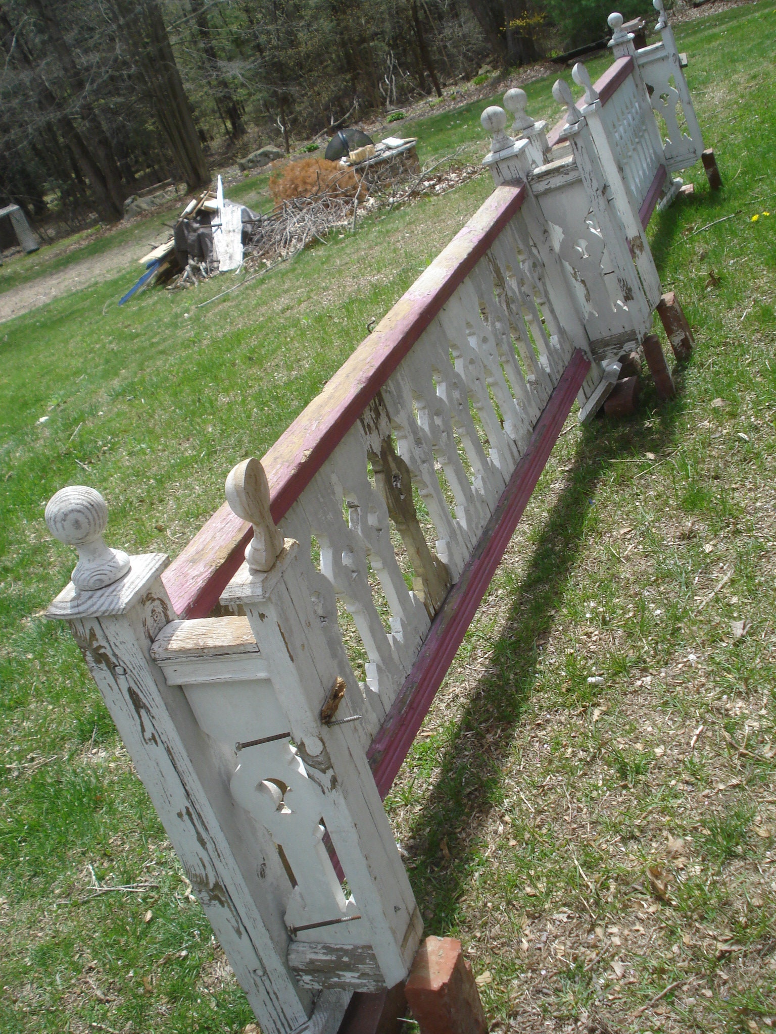 Vintage Porch Railing Balustrade Gingerbread Cottage Style, Rare ...