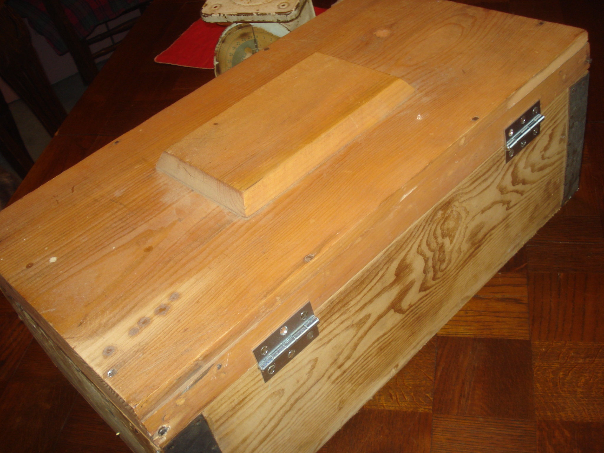 Antique Pine Chest Stagecoach Trunk 1700's - Etsy