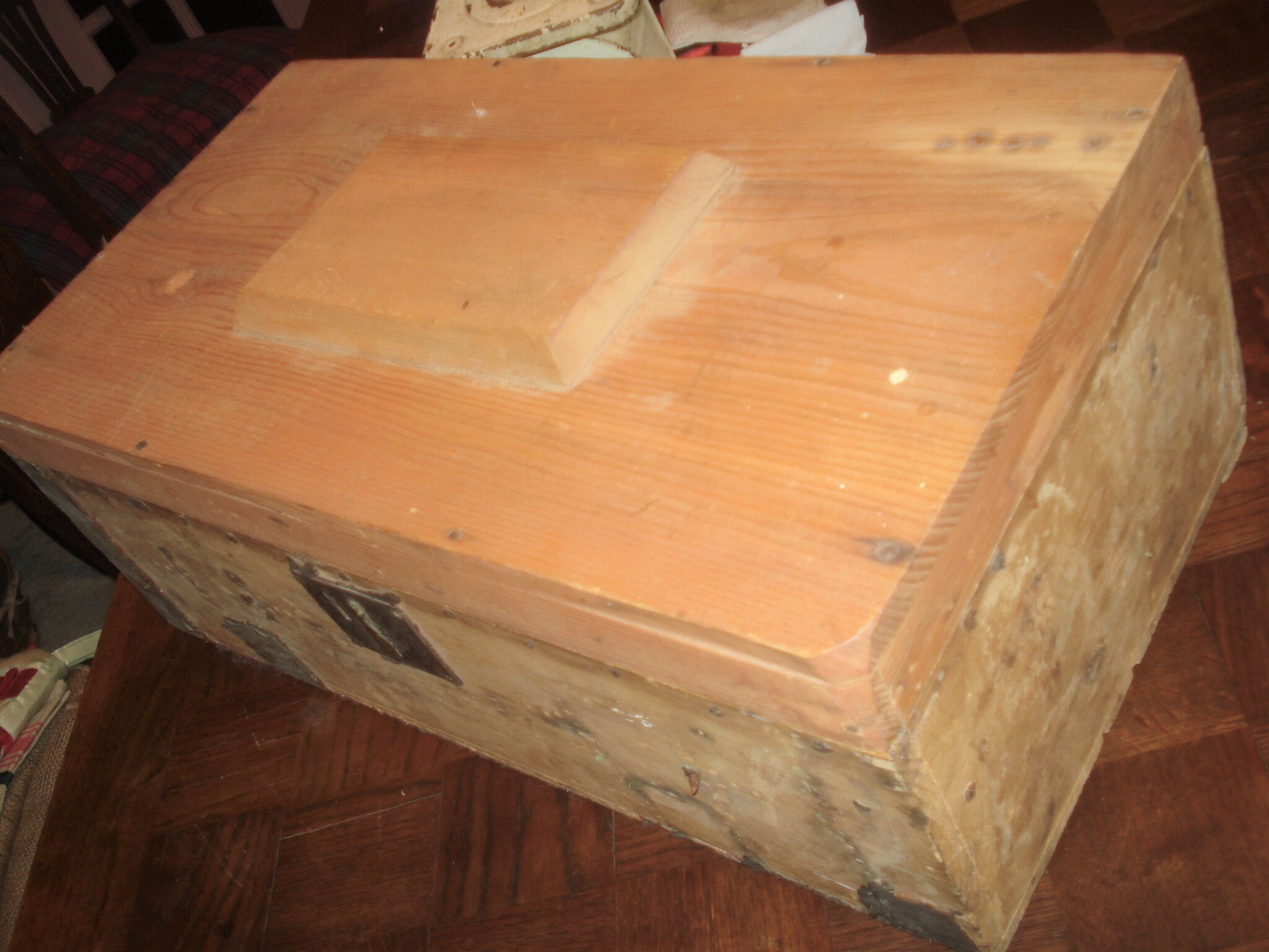 Antique Pine Chest Stagecoach Trunk 1700's - Etsy
