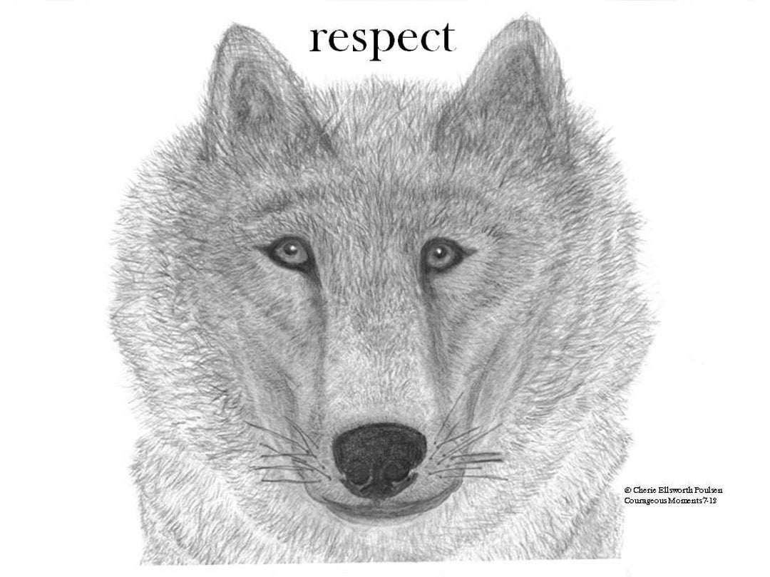 Respect the Wolf - Sketched Artwork - Can Be Professionally Printed and ...