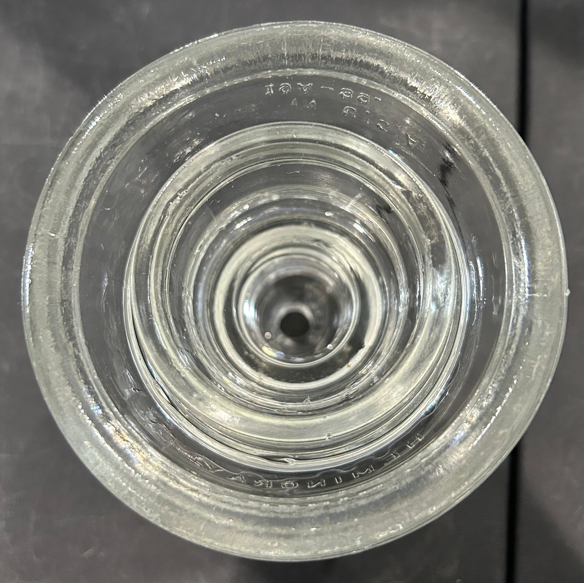 Vintage Clear Glass Hemingray 45 Glass Insulator W/ 1/2" Hole for DIY ...