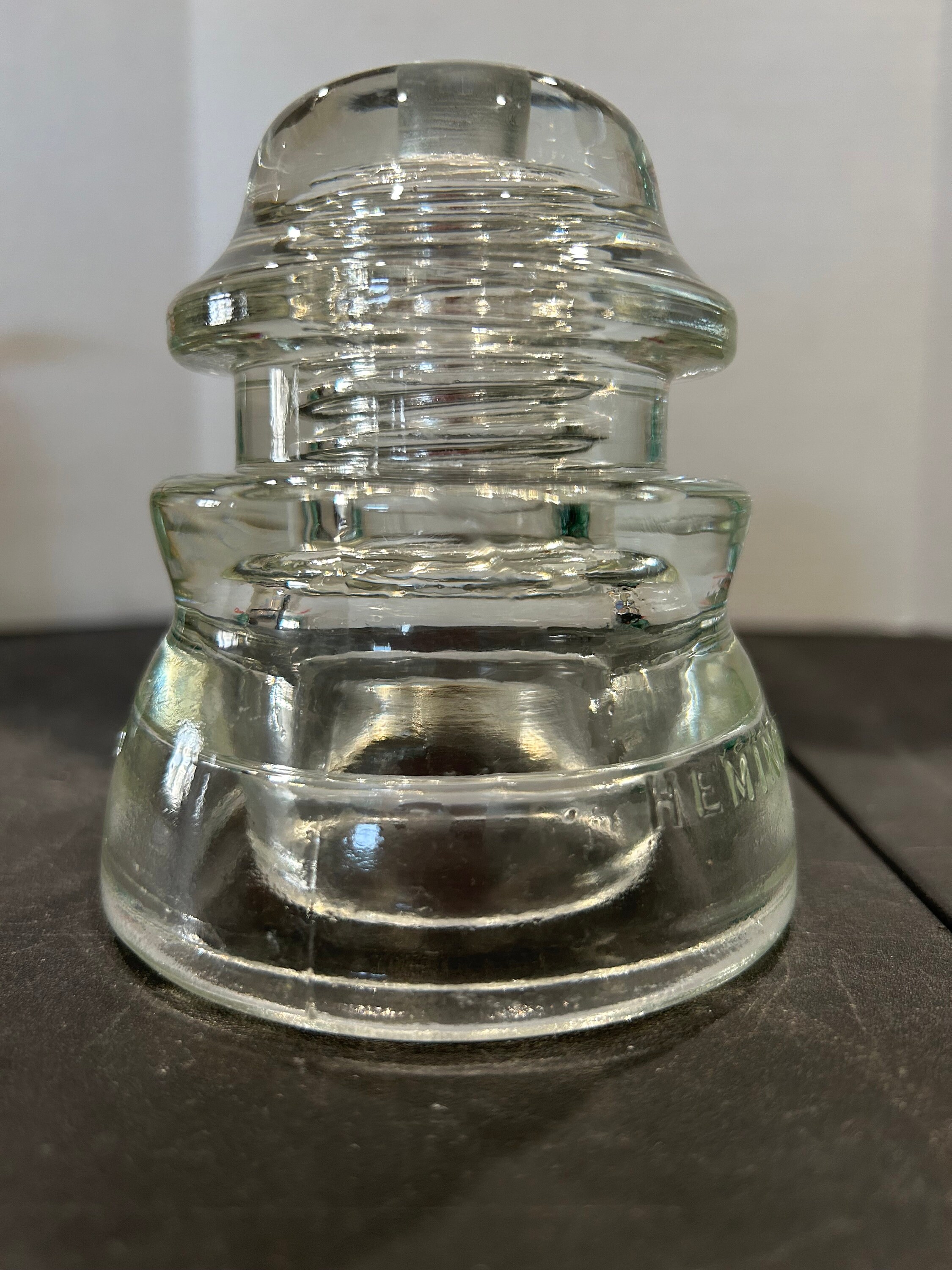 Vintage Clear Glass Hemingray 45 Glass Insulator W/ 1/2" Hole for DIY ...