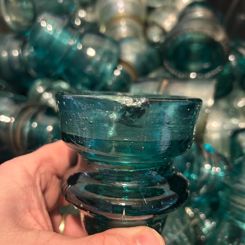 Glass Insulator Upcycle - Etsy