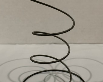 Wire Bed Spring Christmas Tree, Wire Spring With Bells, Burl Wood ...