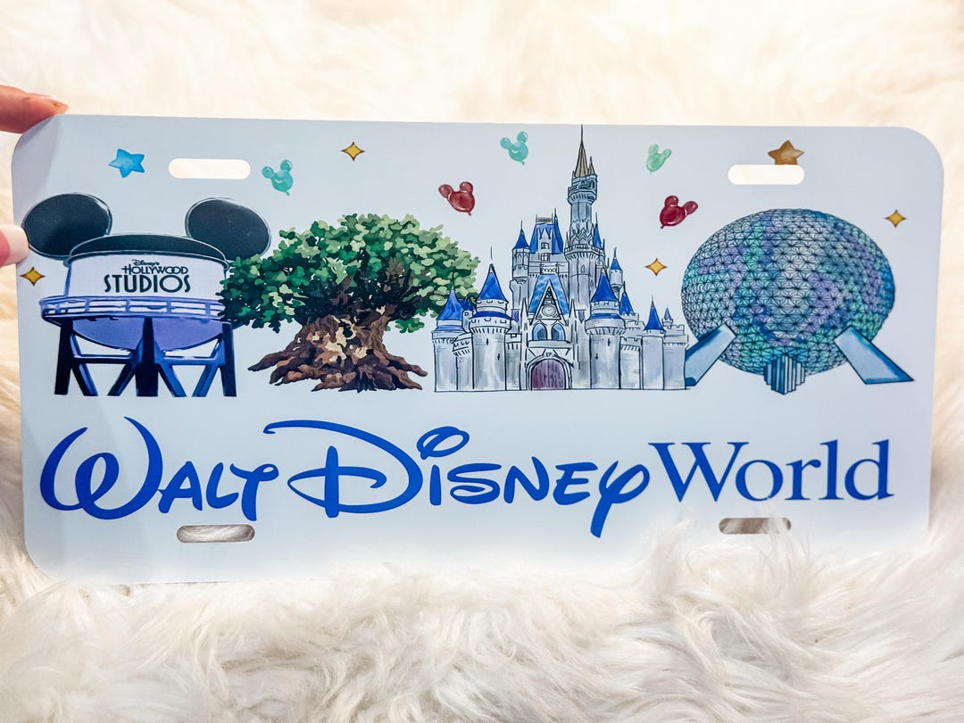 WDW Disney License Plate - Etsy