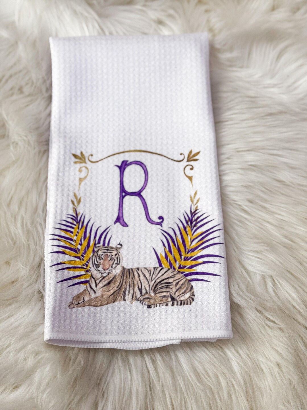 Tiger Hand Towels - Etsy