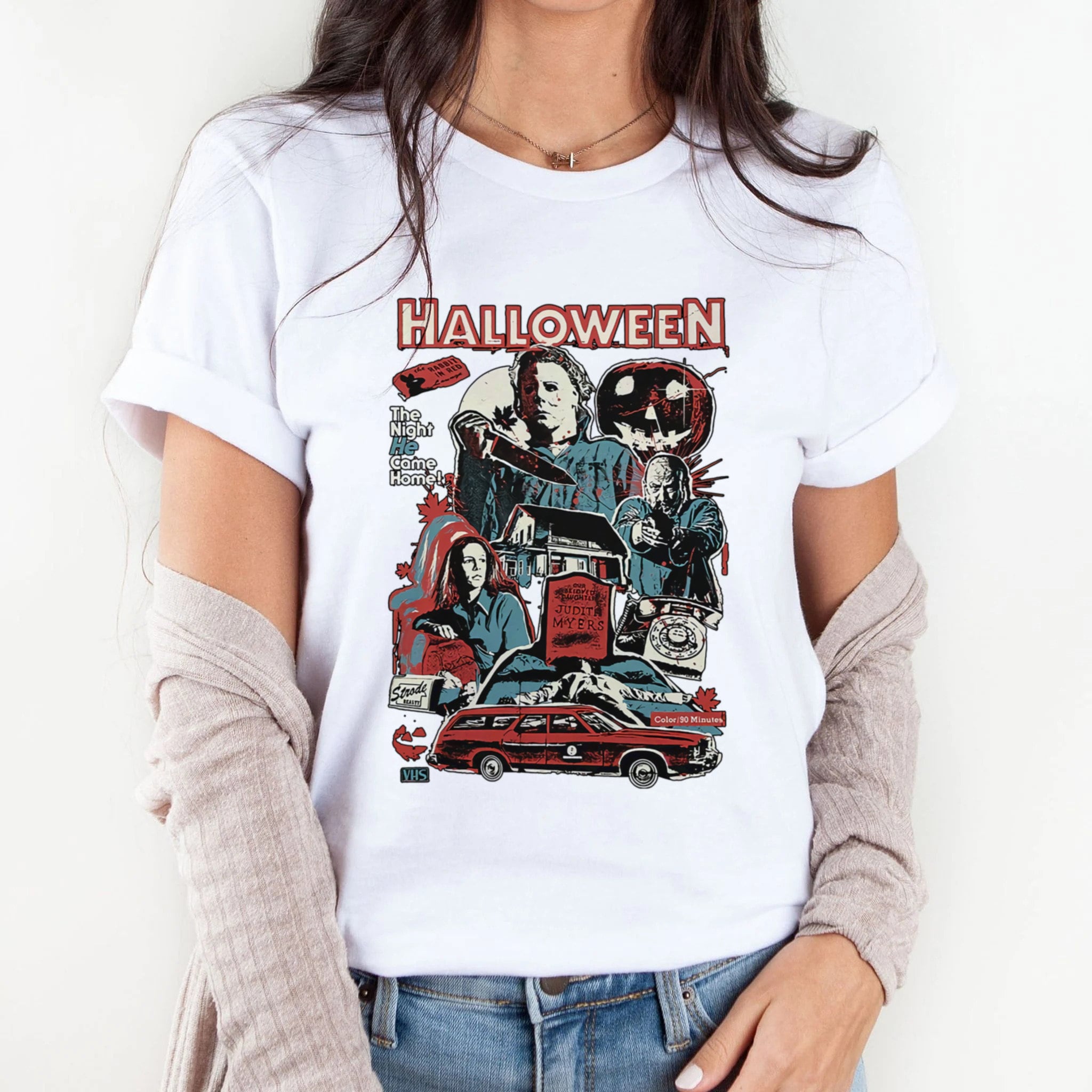 Michael Myers Shirt, Michael Myers Horror Sweater, Vintage Michael ...