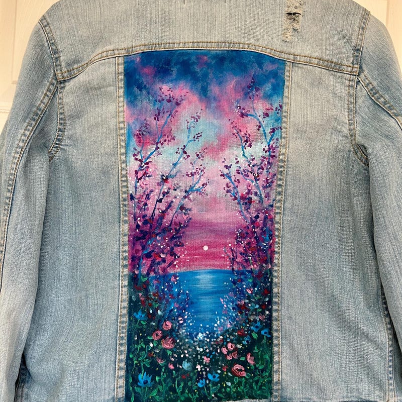 Hand Painted Jacket - Etsy UK