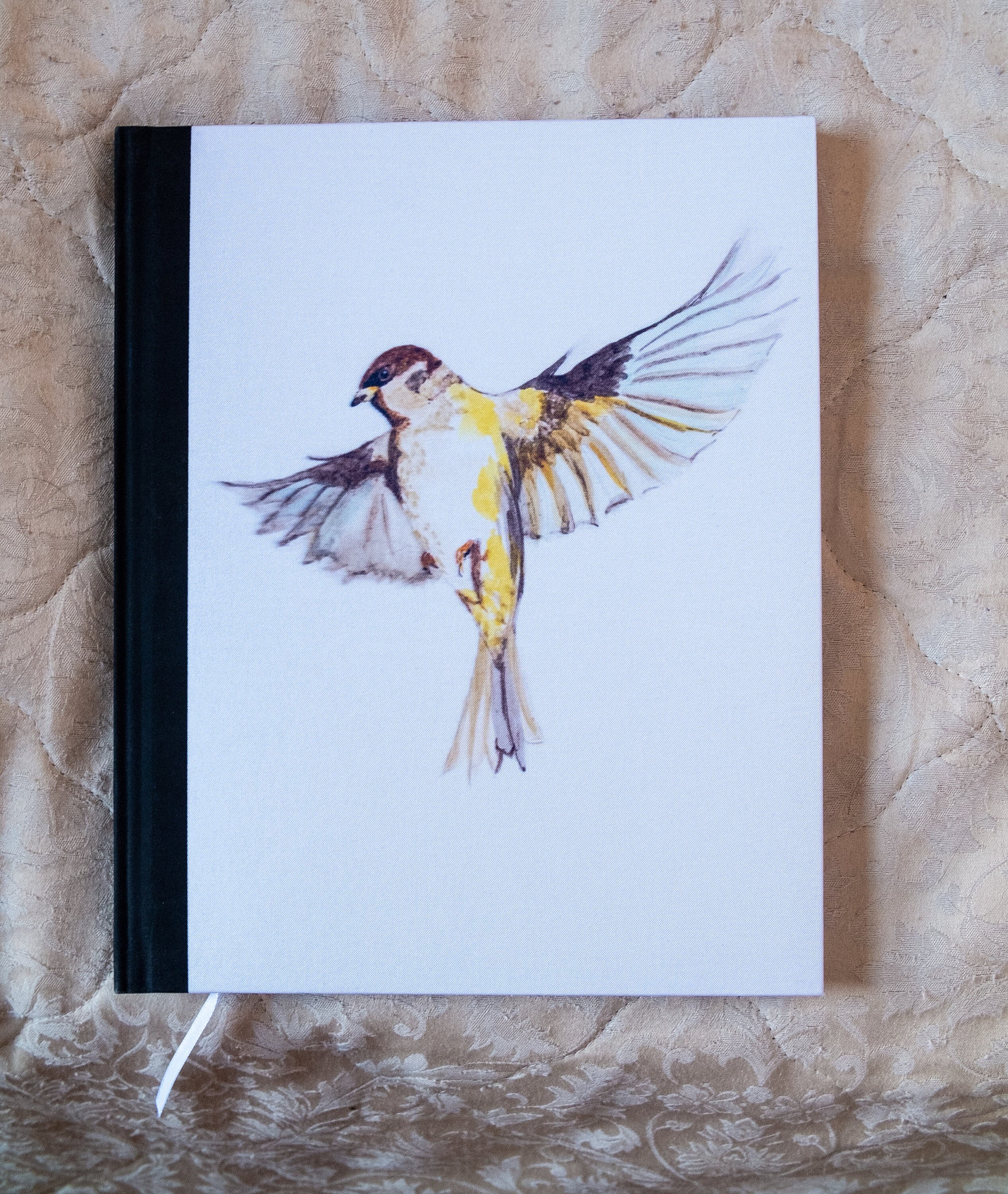 Sparrow in Flight Notebook. Large Lined Notepad. Hardcover - Etsy