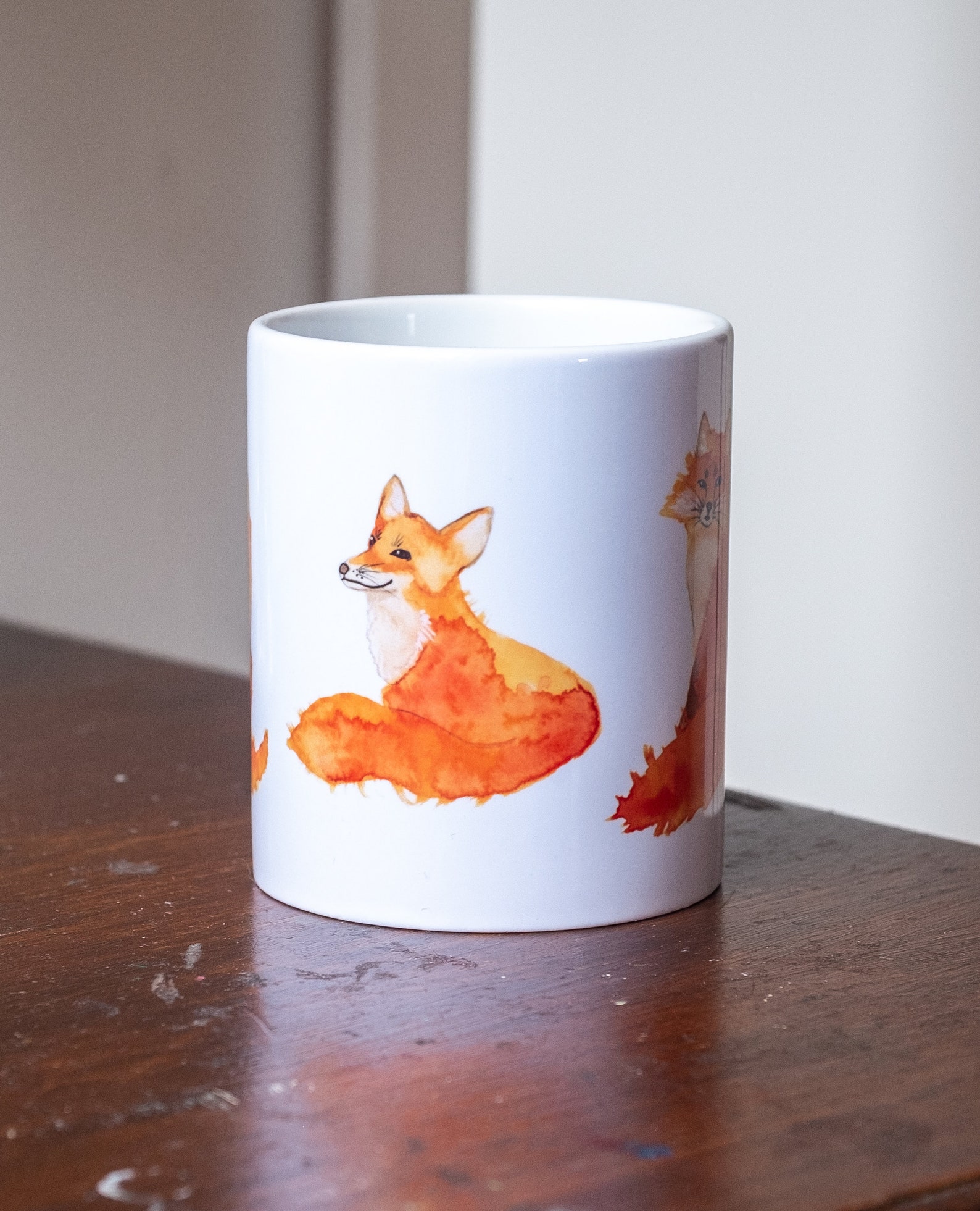Fox Mug. Three Foxes. Funny Mug. Ceramic Mug With Original - Etsy