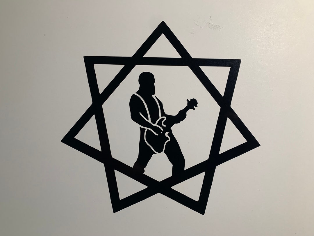 Justin Chancellor Inside Geometrical Heptagram TOOL Inspired Design - Etsy