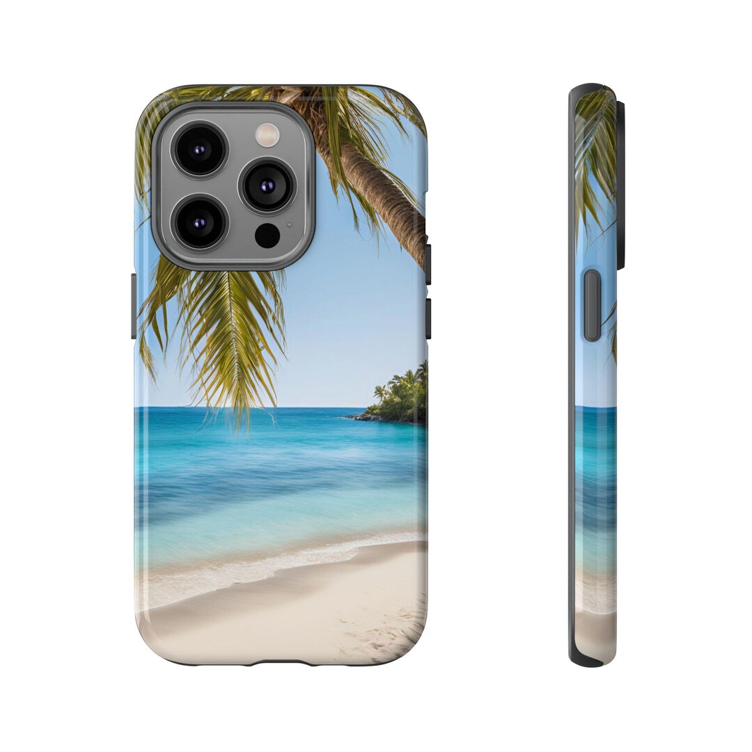 Palm Tree Beach Vacation Ocean Design, Phone Case, Tough Protective ...