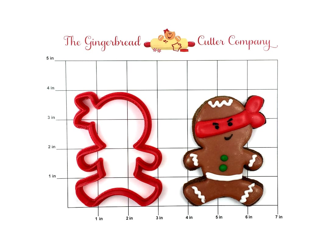 Jumping Ninja Gingerbread Man Cookie Cutter - Etsy