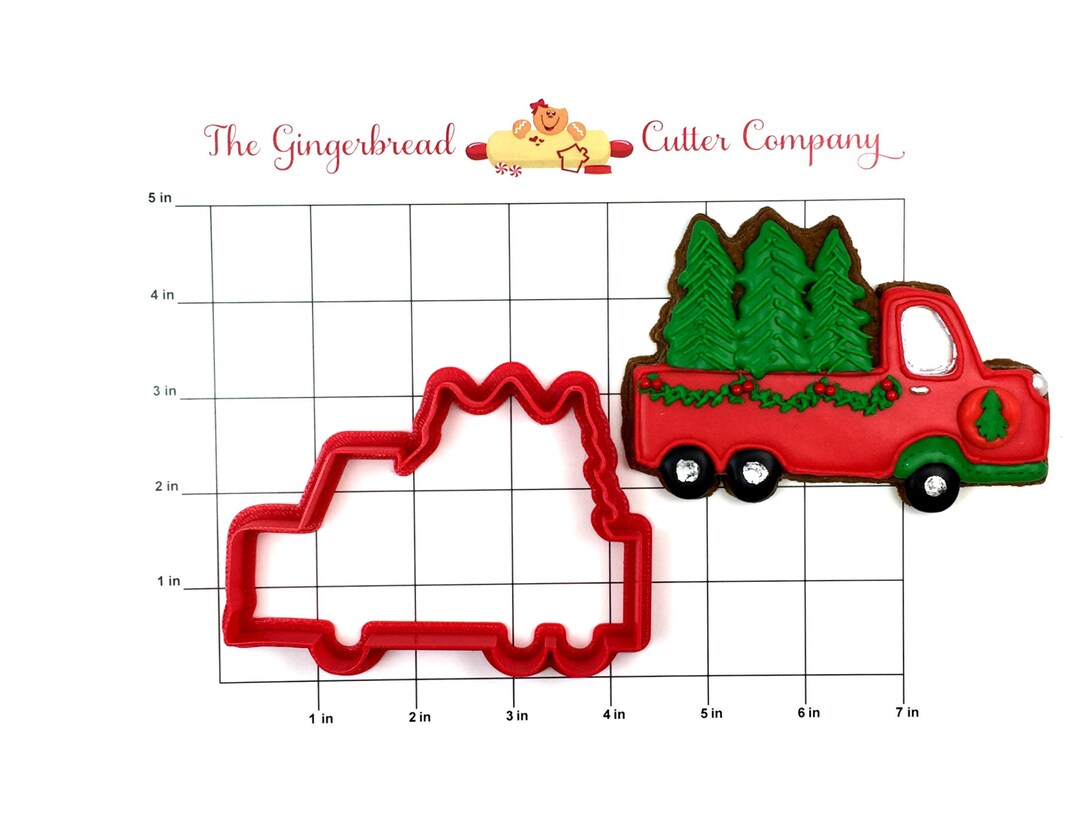 Christmas Tree Farm Truck Cookie Cutter - Etsy