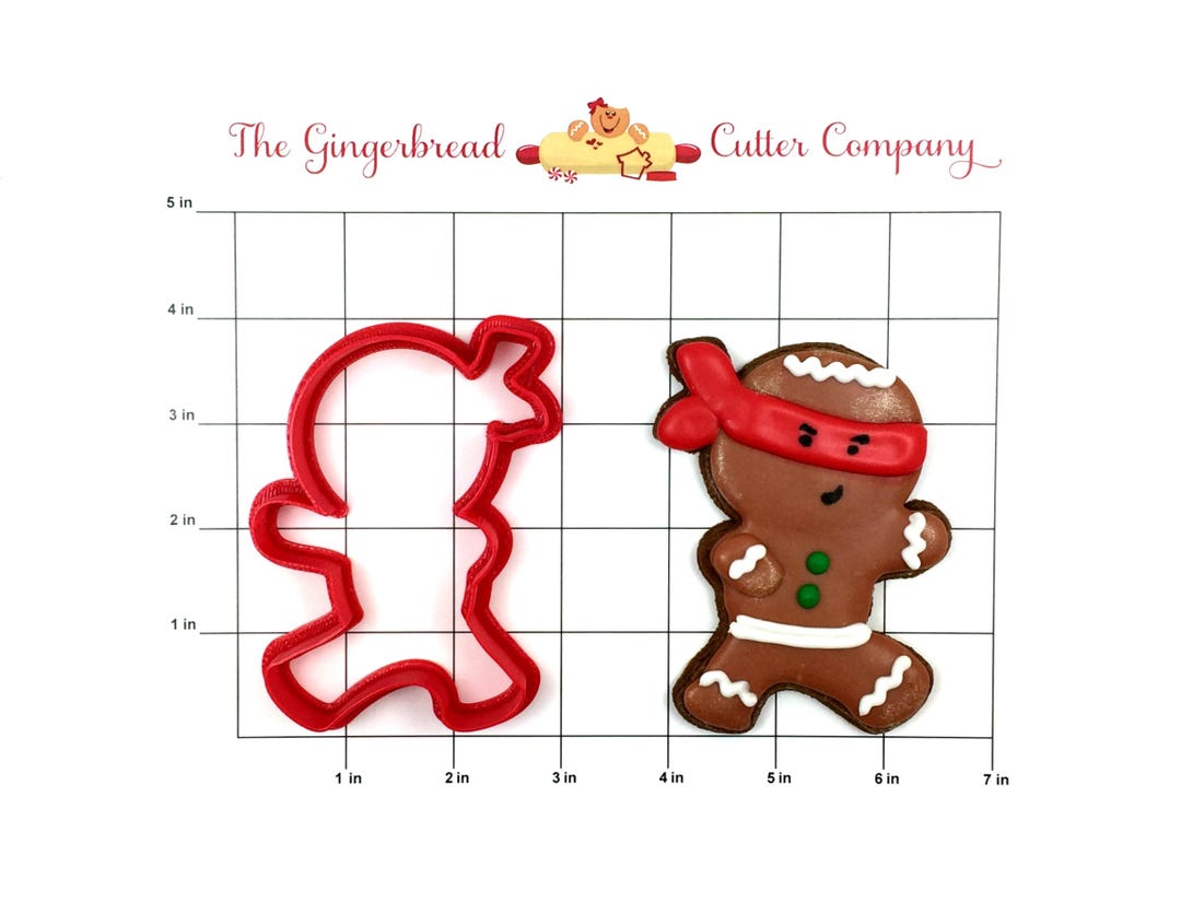 Punching Ninja Gingerbread Man Cookie Cutter - Etsy