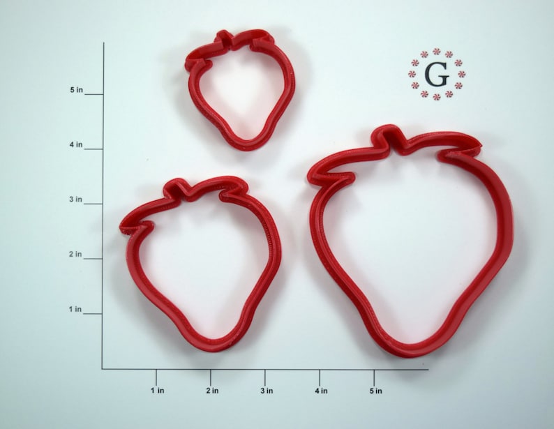 Strawberry Cookie Cutter-3 Different Size Options | Etsy